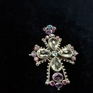Nicky Butler | Jewelry | Nicky Butler Cross Gorgeous Gemstones 925 ...